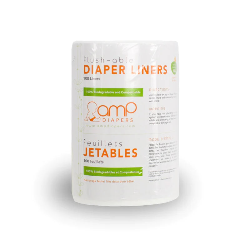 AMP Diapers Flushable Liners – Ready Set Baby